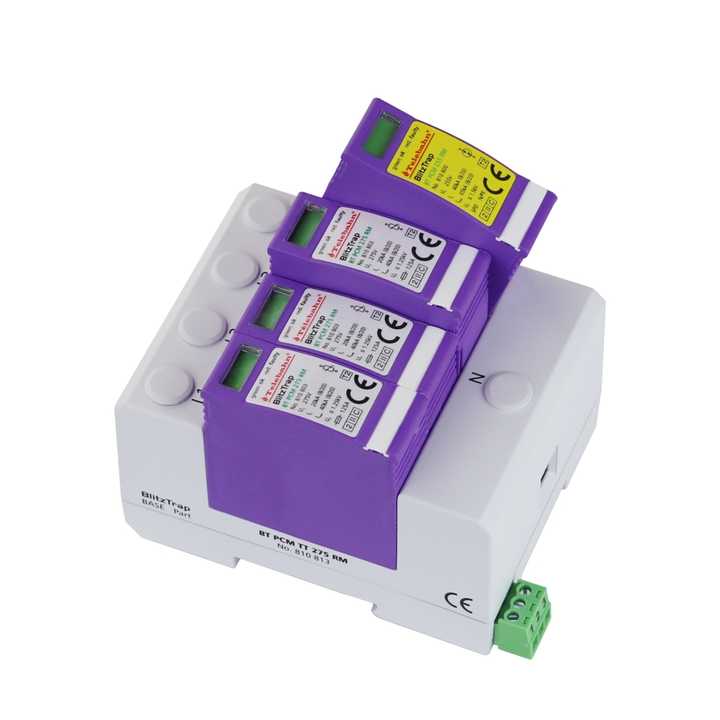Telebahn AC SPD 3P+N 440V T2 20kA/40kA 3 Phase Surge Protector Supresor ...