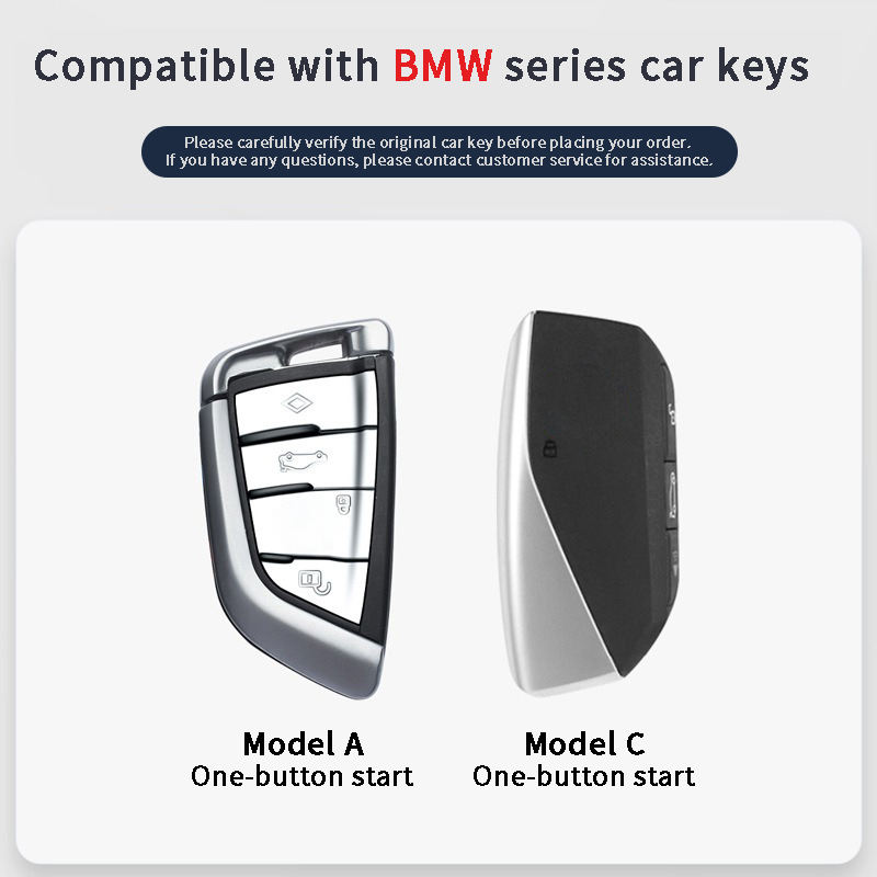 Car Key Cover Suitable for BMW 5 Series, 3 Series, 525, GT, 7 Series, 1 ...