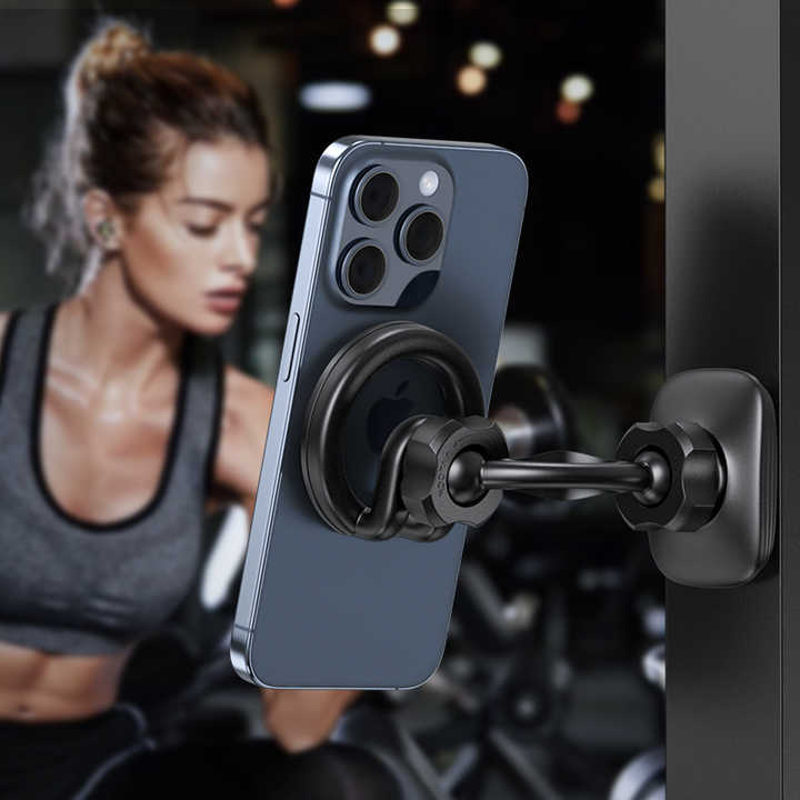 Gym Phone Holder Magnetic Phone Stand N52 Magnet Base Attach to Metal ...