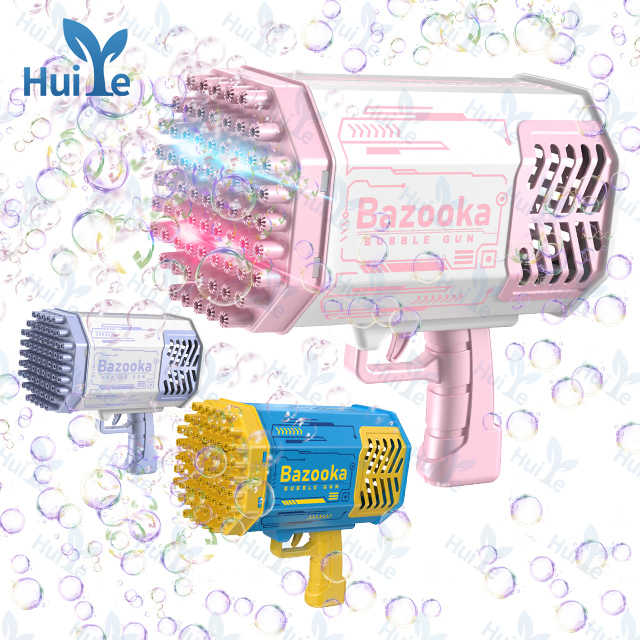 Huiye 69 Hole Bazooka Bubble Gun Machine Gun Toys Blower Launcher ...