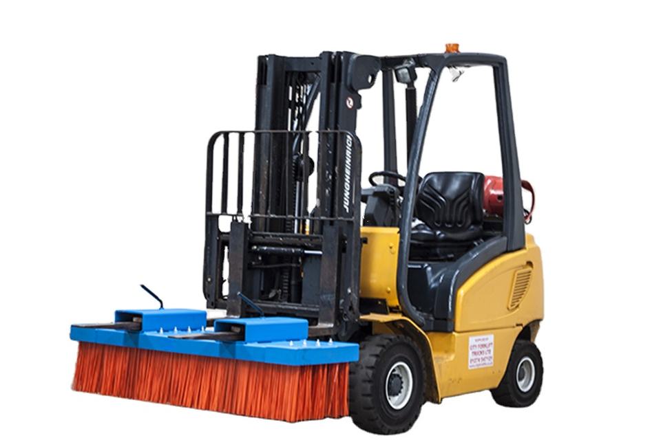Zhenda Factory Forklift Road Cleaning Sweeper Brush Attachment - Eco ...