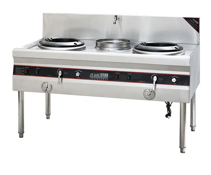 Commercial Wok Cook Cooking 2 Warmer and 2 Burner-Gas-Stove| Alibaba.com