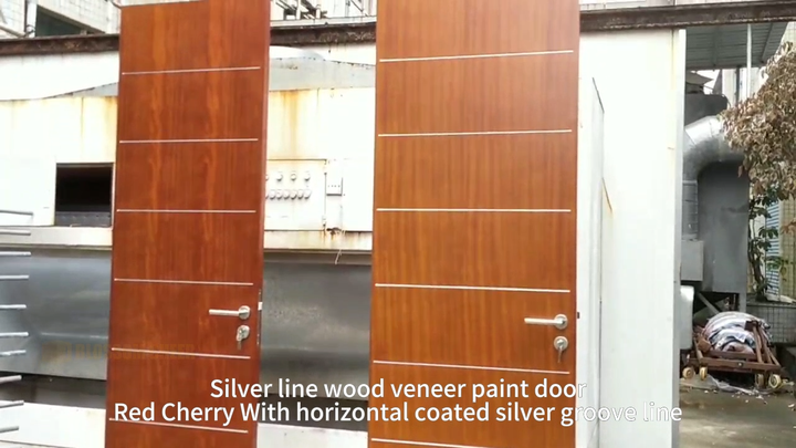 Modern Black Apartment Hotel Solid Wood Door Design Swing Wooden Veneer ...