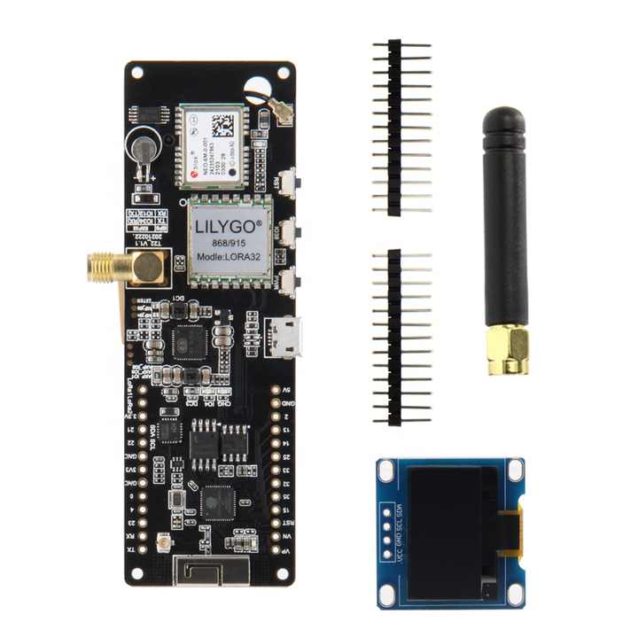 LILYGO TTGO Meshtastic T-Beam V1.2: ESP32 LoRa Module with GPS, OLED ...