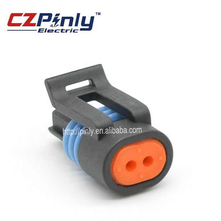 2 Way Aptiv Delphi Metri-Pack Pa66 Female Automotive Connector