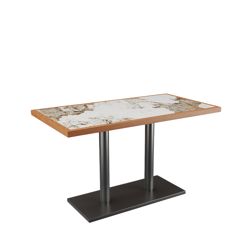 Modern Asian Commercial Hotel Restaurant Table Chair Set Solid Wood Top ...