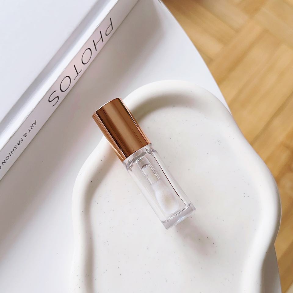 5ml Hot Sale Lip Gloss Tubes Private Label Gold Rose pink White Big ...