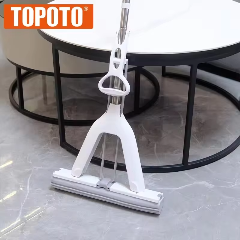 For Magic PVA Sponge Mop with Extendable Stainless Steel Handle Folding ...