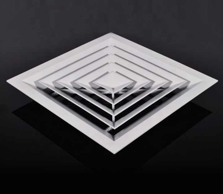 4 Way Square Air Ceiling Diffuser - Efficient HVAC Solutions