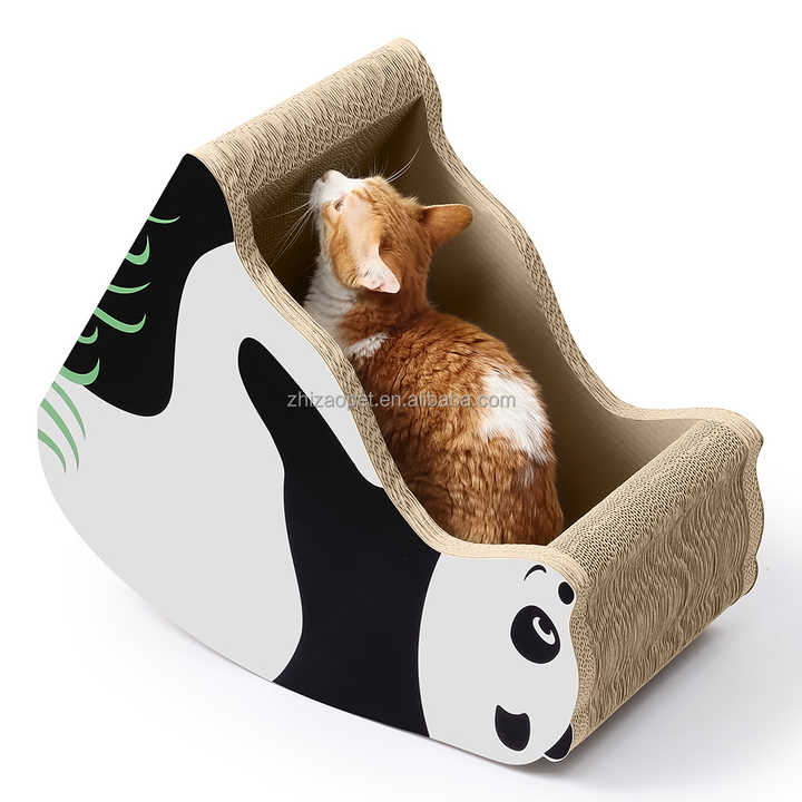 Panda Shape Design Cardboard Scratcher House for Cats| Alibaba.com