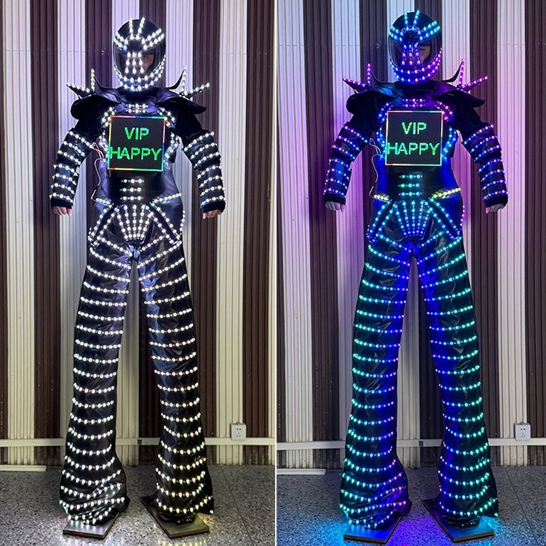Remote Control Magic Stilt Clothes for Night Stage Show Programmable ...