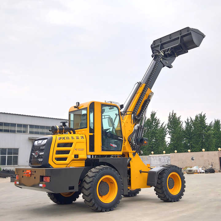 Wheel Telescopic Loader 4 Wheel Steering Mini Telehandler Telescopic ...