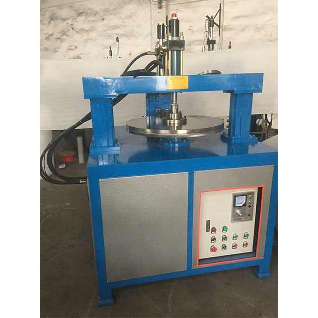 Metal Aluminum Plate Crimping Machine Motor Cover Disc Spiraling Edge ...