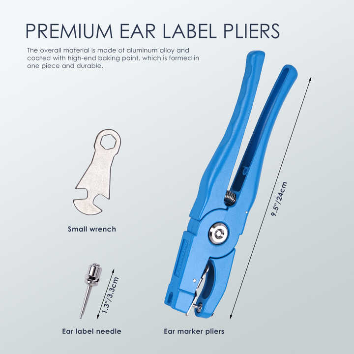 Aluminum Alloy Ear Tag Applicator Livestock Ear Tagger Cattle Sheep Ear ...
