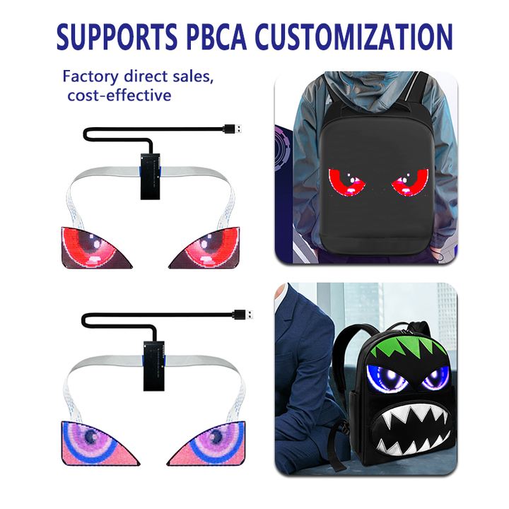 Programmable Winking Eyes LED Panel Display for Cars & Backpacks ...