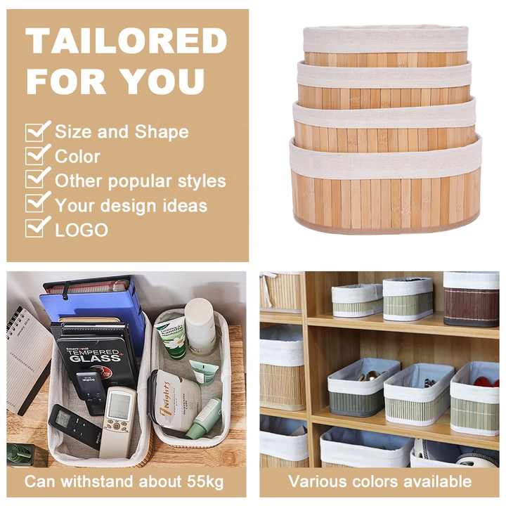 Shop Our Eco-Friendly Bamboo Baskets - Perfect for Storage