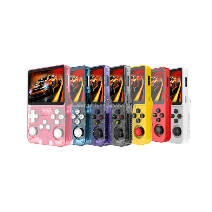 R36S Retro 3.5 Inch IPS Screen Handheld Game Console Open Source Linux System 64GB Pocket Video ...