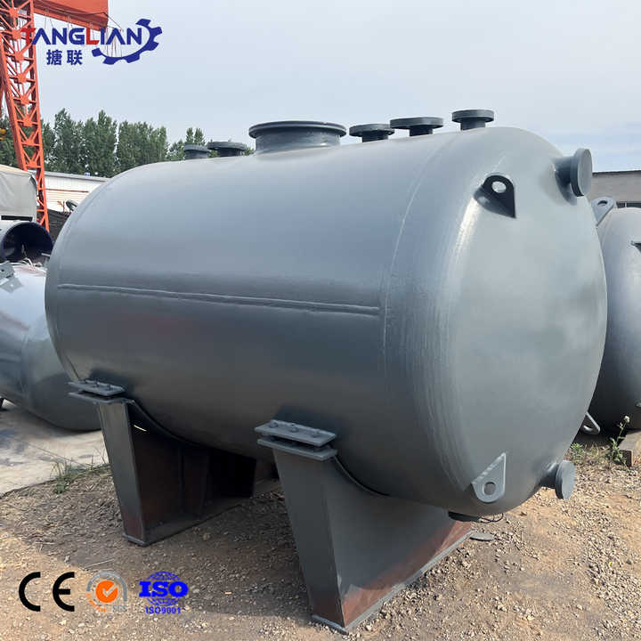 6000L Horizontal Glass Lined Storage Tank Used for Chemicals Storing ...