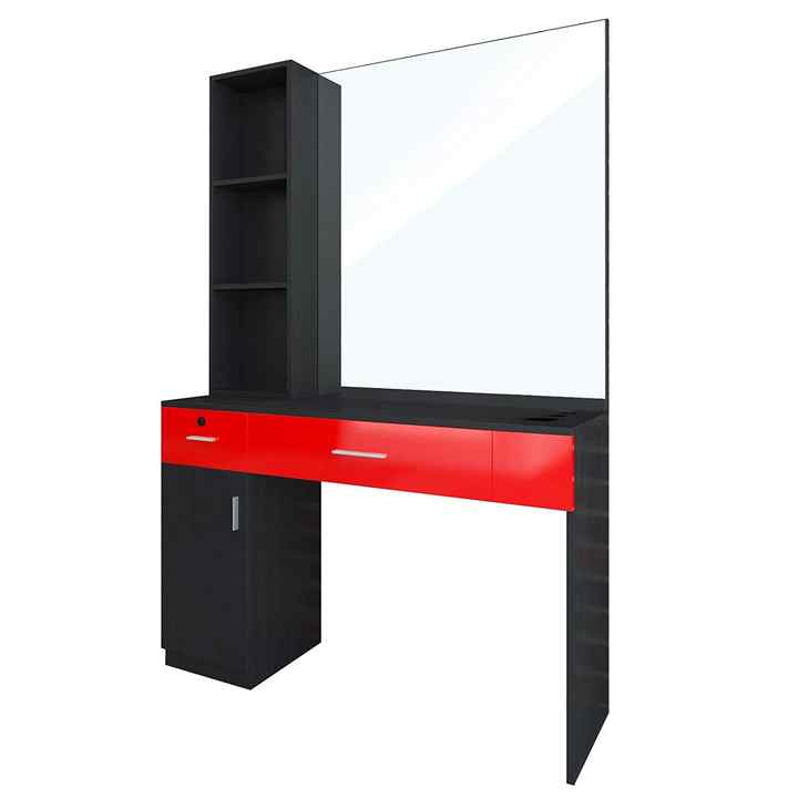 New Design White Black Barber Table Modern Style Simple Hairdressing ...