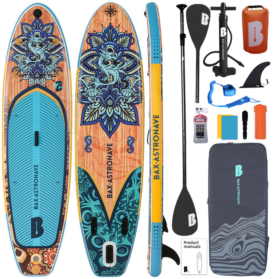 YASKA Stock 11' Inflatable Paddle Board (SUP) 130KG Max Load PVC/EVA ...