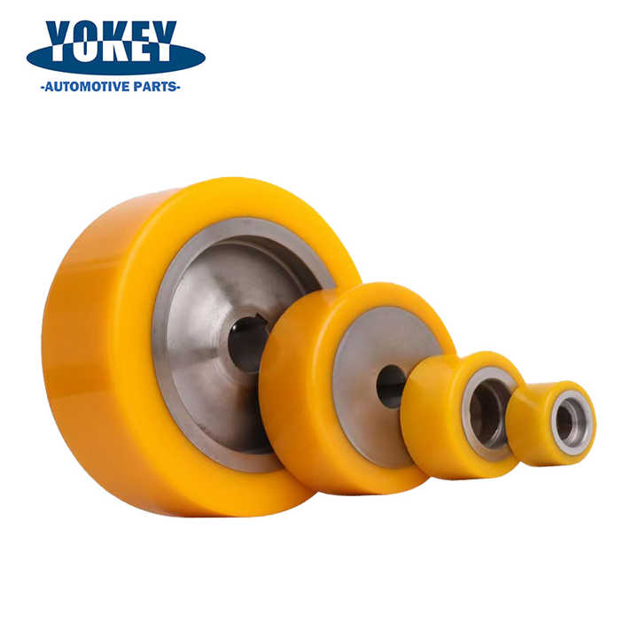 PU Rubber-coated Bearings for Front and Rear Wheels Polyurethane ...