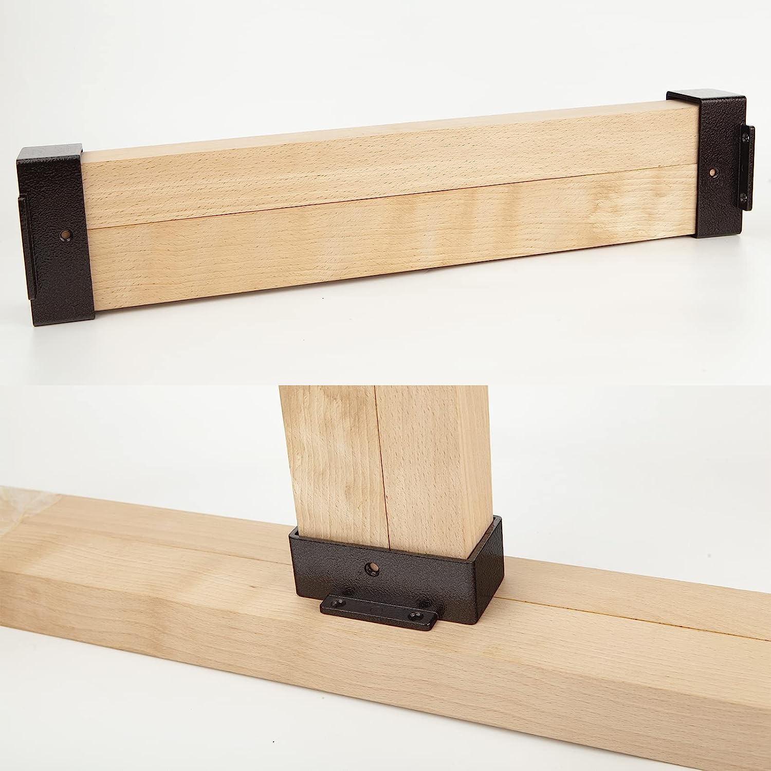 Wood Hangers 8 Pack 2x4 Black Joist Hanger U Shaped Concealed Flanges ...