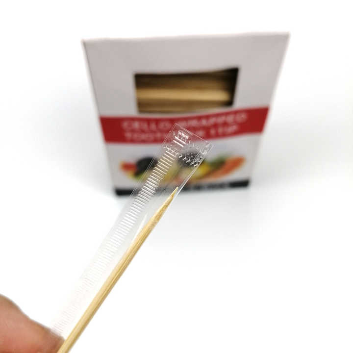 1.8mm Bamboo Toothpicks Individual Cello Wrap Individually Wrapped ...