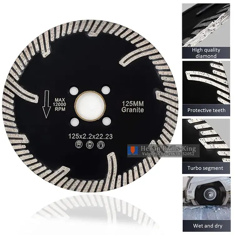 5 Inch 125mm Diamond Saw Blade for Grinders Cutting Granite Marble ...