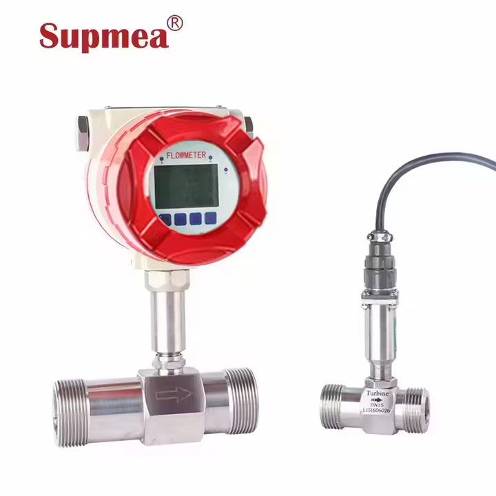 Supmea LWGY dn50 flow sensor precession flow meter turbine water flow ...