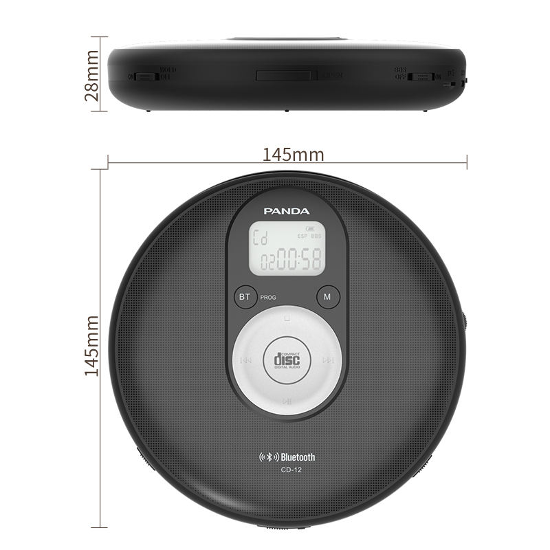 TOMASHI Portable CD Player - Bluetooth MP3 Audio Player