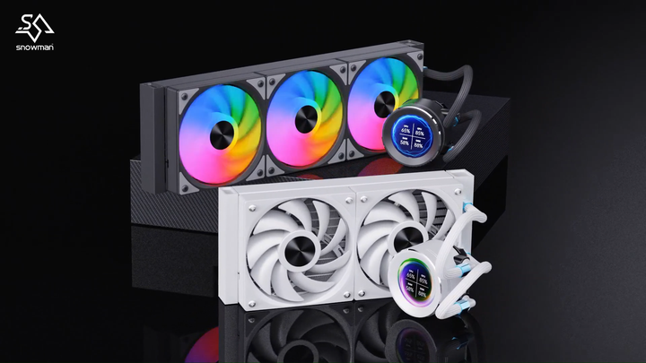 Snowman Argb Liquid Cooler Pc Fan For Cpu Cooling 360mm Aio Cpu Water ...