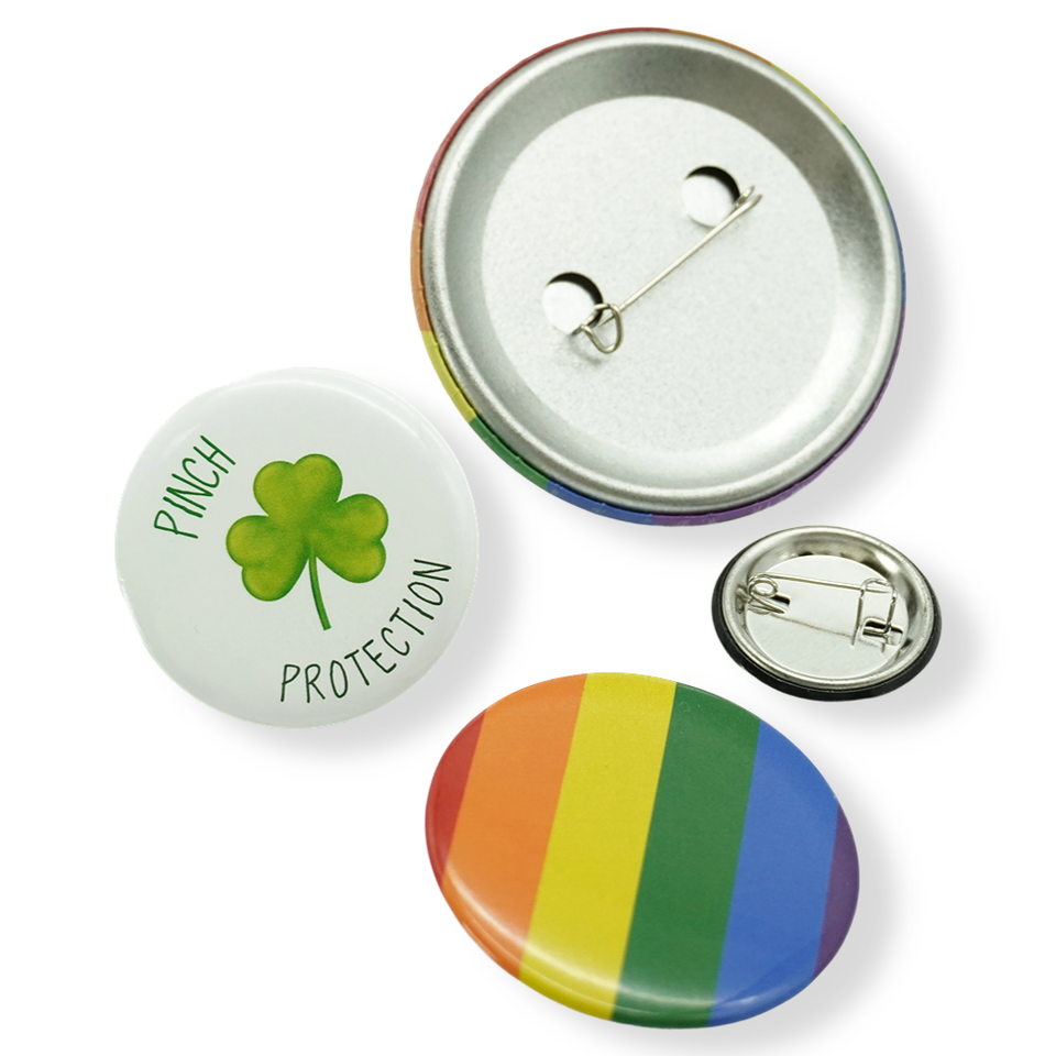 Factory Wholesale Custom Full Color Printing Tinplate Thick Pins Pin ...