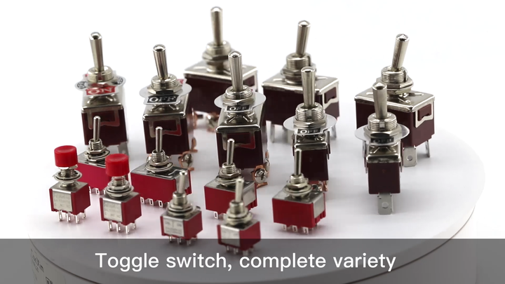 6mm Spring Loaded DPDT ON-(ON) 6 Pin Momentary Spring Return Toggle ...