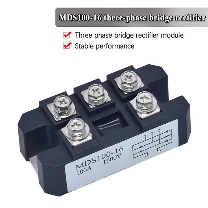 MDS100A 3-Phase Diode Bridge Rectifier 100A Amp 1600V MDS100-16 ...