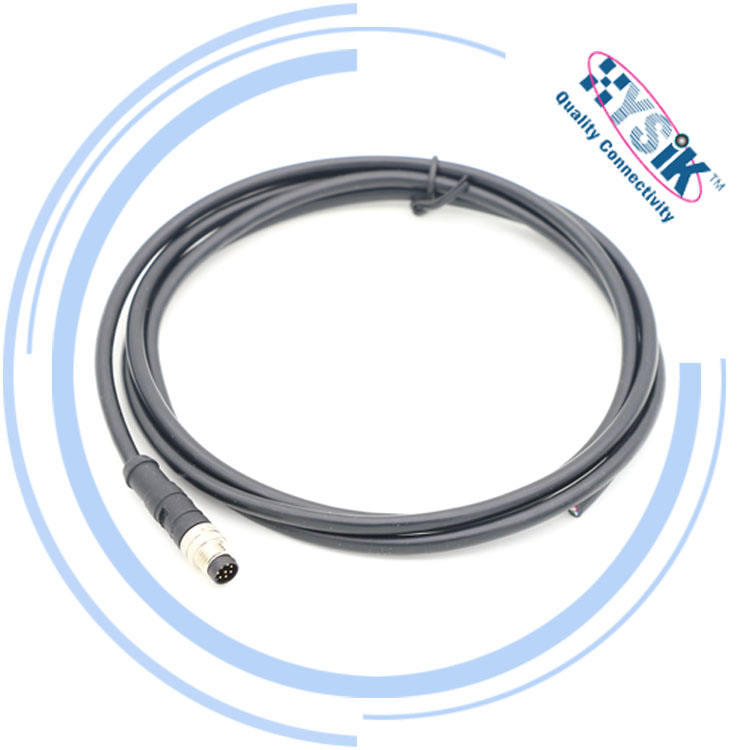 M8 Cable 8pin Sensor Connector Male Female Plug with Shielded and ...