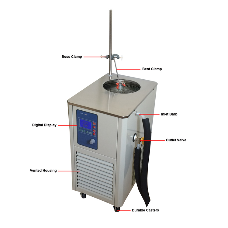 10L Mini Lab Recirculating Water-Cooled Heater Chiller Equipment for ...