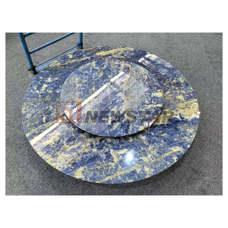 Newstar Exclusive Luxury Stone Bolivia Blue Dining Table Custom High ...