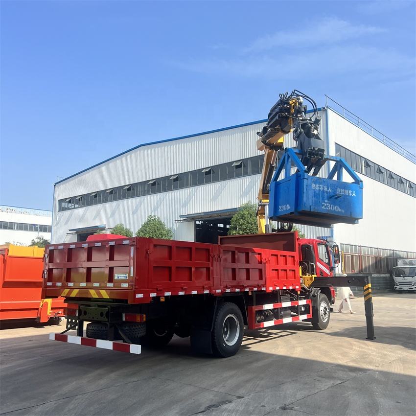 China Manufacturer Folding Crane Car Crane 8 Ton Crane Claw Machine for ...