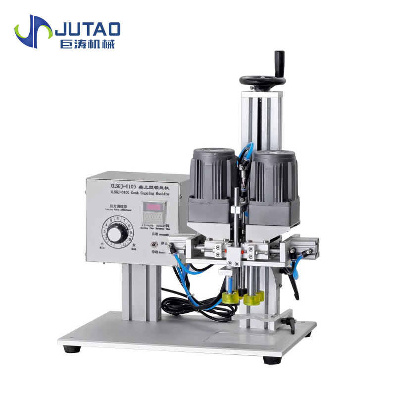 Semi Automatic Capping Machine Pneumatic Type Bottle Screw Capping ...
