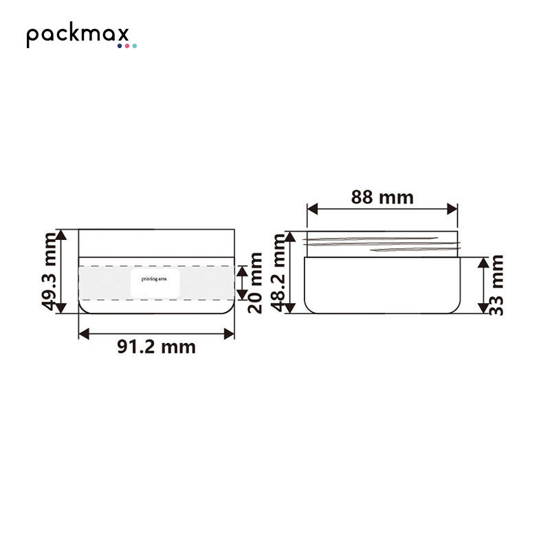 150g Wide Mouth PET Plastic Cream Jar for Face Mask - Custom Empty ...