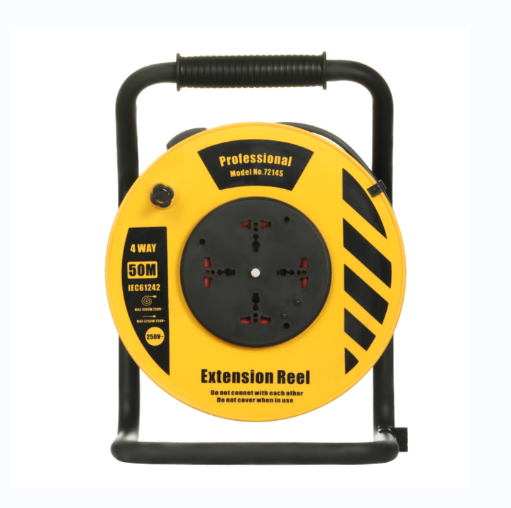 Industrial 4 Outlets Universal Cable Reels 20m Power & Extension Cords ...