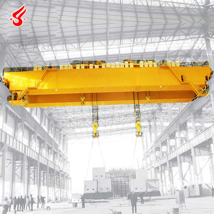Warehouse overhead crane cable trolley wheel double girder overhead ...