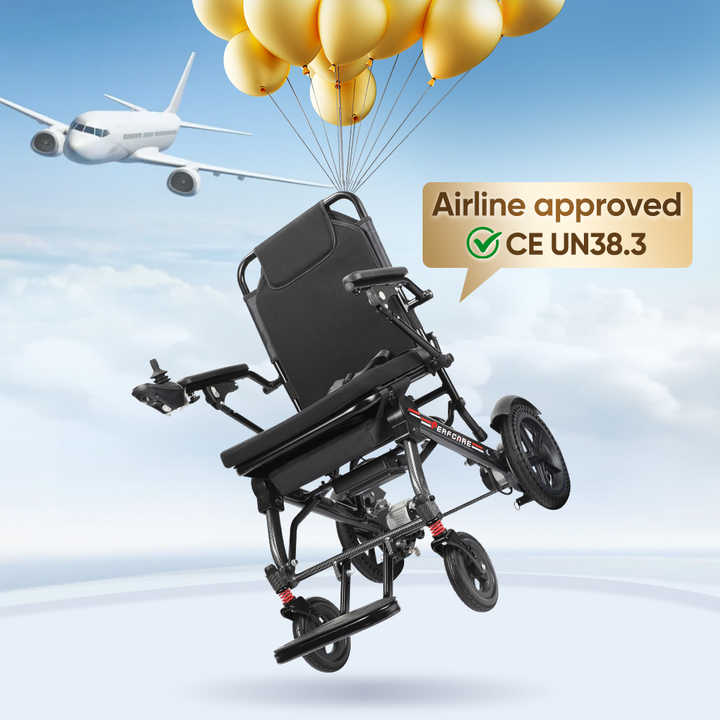 Powerful 300W Brushless Motorized Power Wheel Chair Elder Disable Easy ...