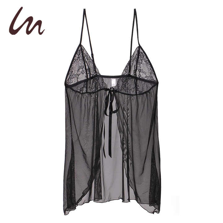 RTS Women Babydoll Sheer Nightwear Camisole Mesh Sleepwear Hot-sale ...
