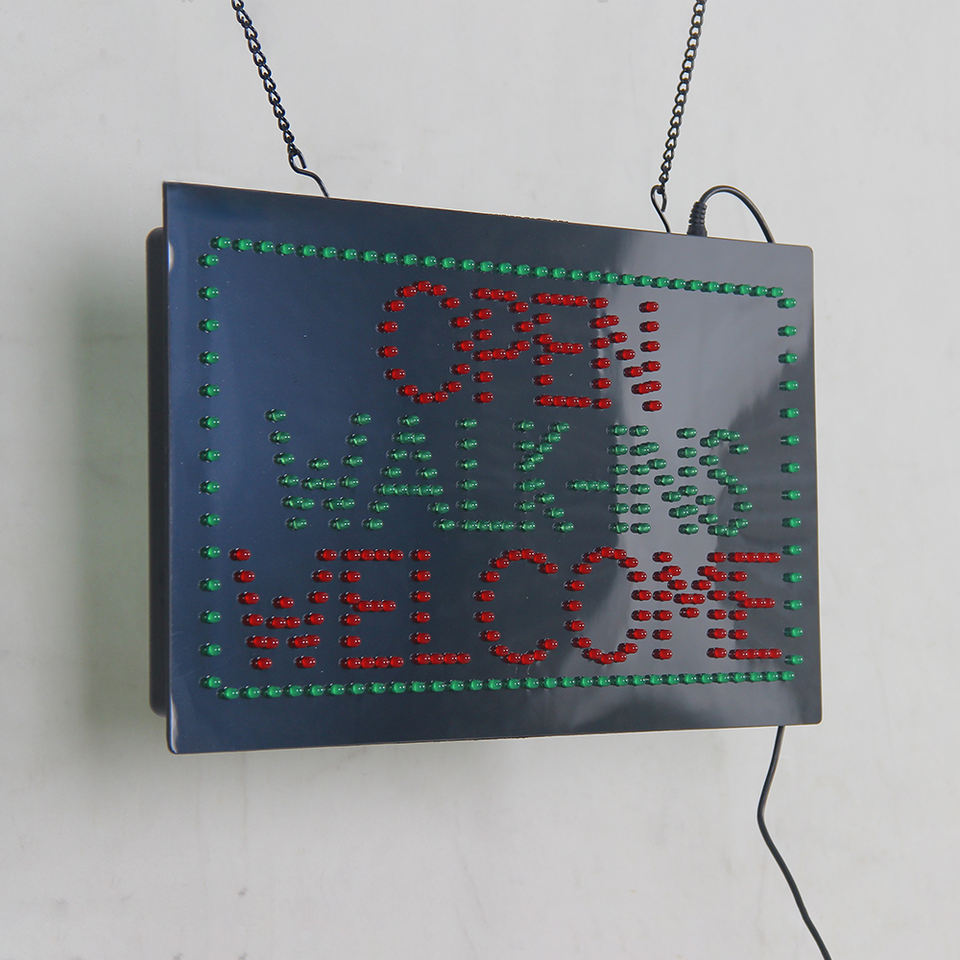9*19 Inch LED OPEN WALK-INS WELCOME Sign - High Brightness