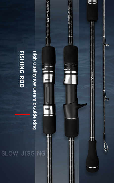 1.83m & 1.91m Carbon Fiber Jigging Rods - Durable & Versatile