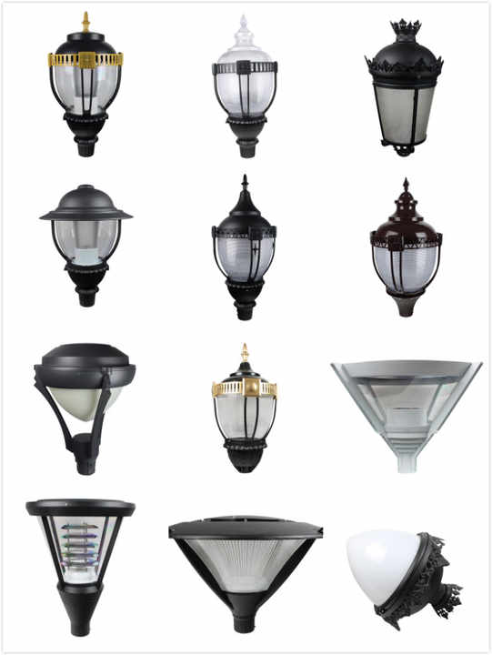 Cast Aluminum Street Lamp Post Head Garden Light Fixture