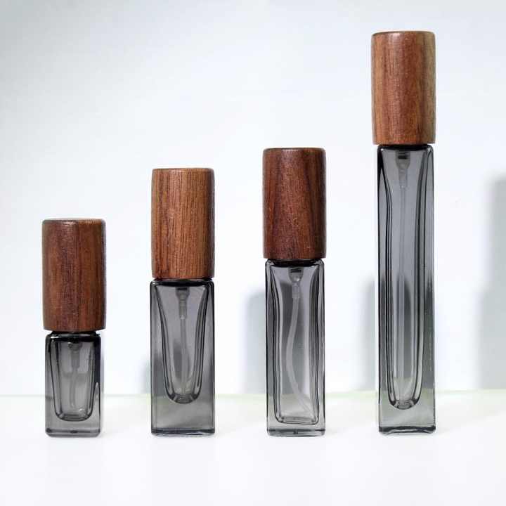 Senior Perfume Bottle Square Glass with Rubber Stopper 3ml 5ml & 10ml ...