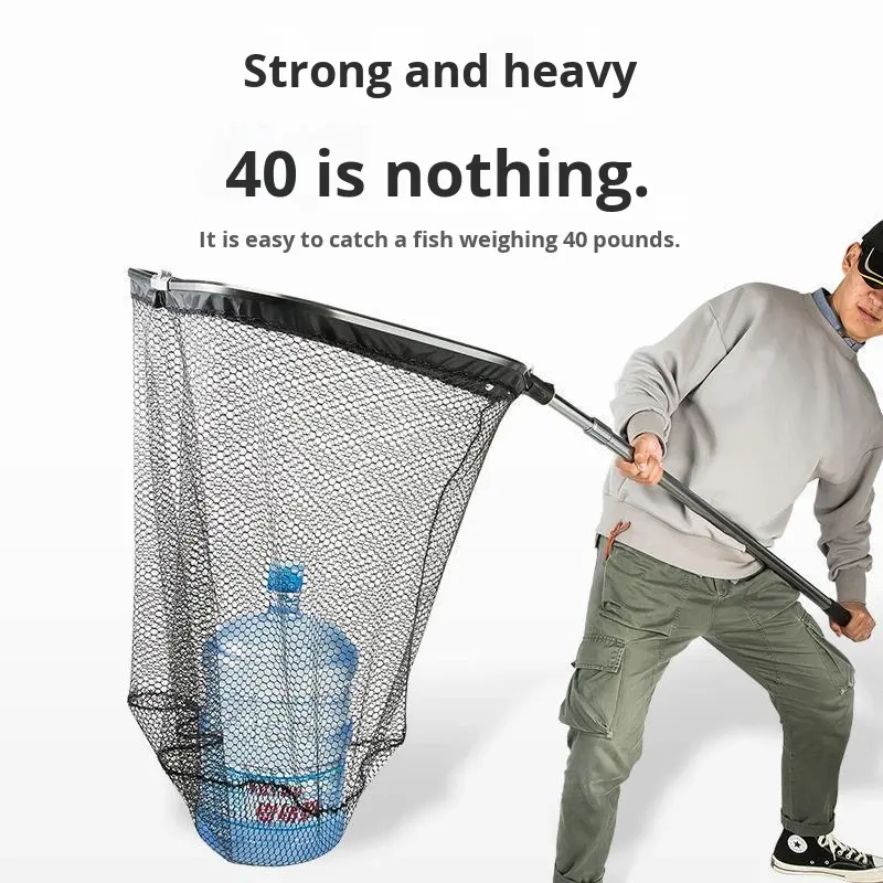 Large-Sized Ultralight Ultra-Hard Aluminum Alloy Landing Net Set with ...