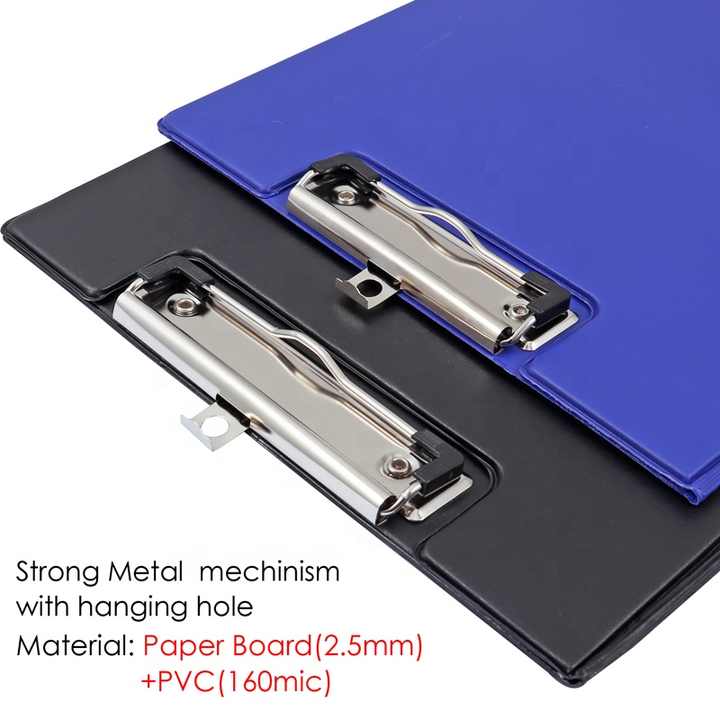 Foska PVC Clip Board - Versatile and Durable Writing Solution